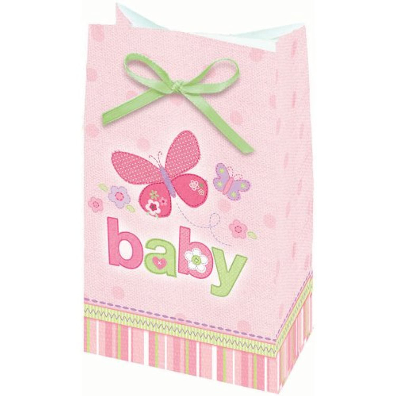 Carter's Baby Girl Little Butterfly Pink Baby Shower Party Favor Bags ...