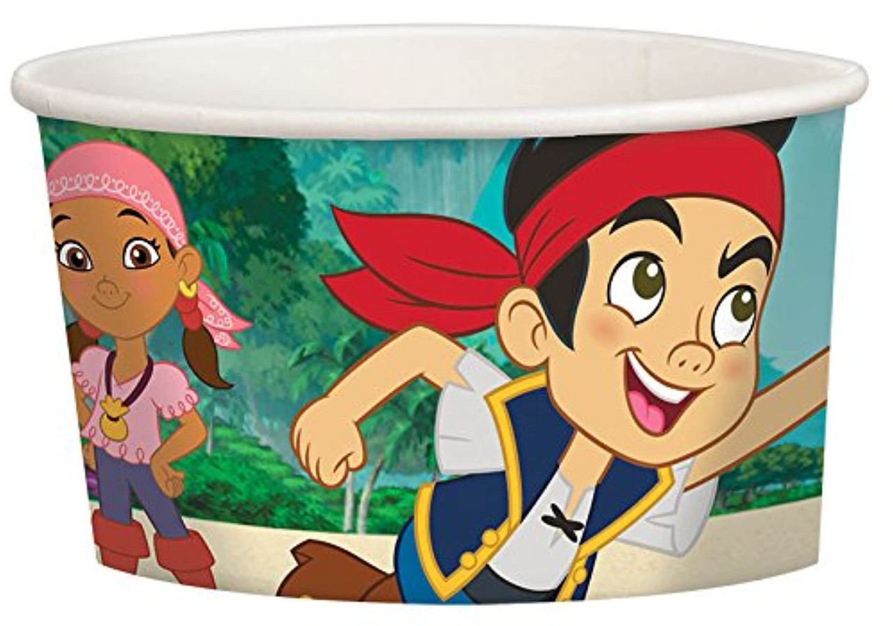Jake and the Never Land Pirates Kids Birthday Party 9.5 oz. Paper Snack ...