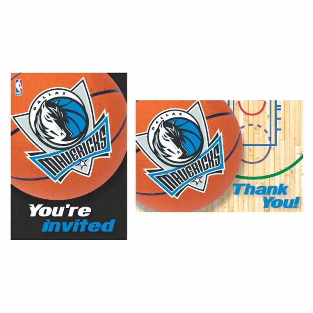 Dallas Mavericks NBA Basketball Sports Party Invitations & Thank You ...