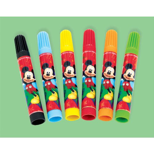 Mickey Mouse Clubhouse Disney Cute Kids Birthday Party Favor Marker Set ...