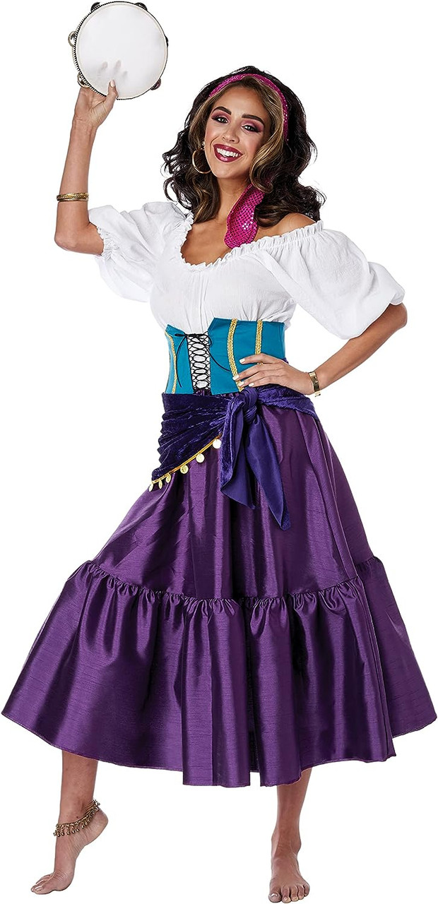 Enchanting Gypsy / Esmeralda Adult Costume - Parties Plus