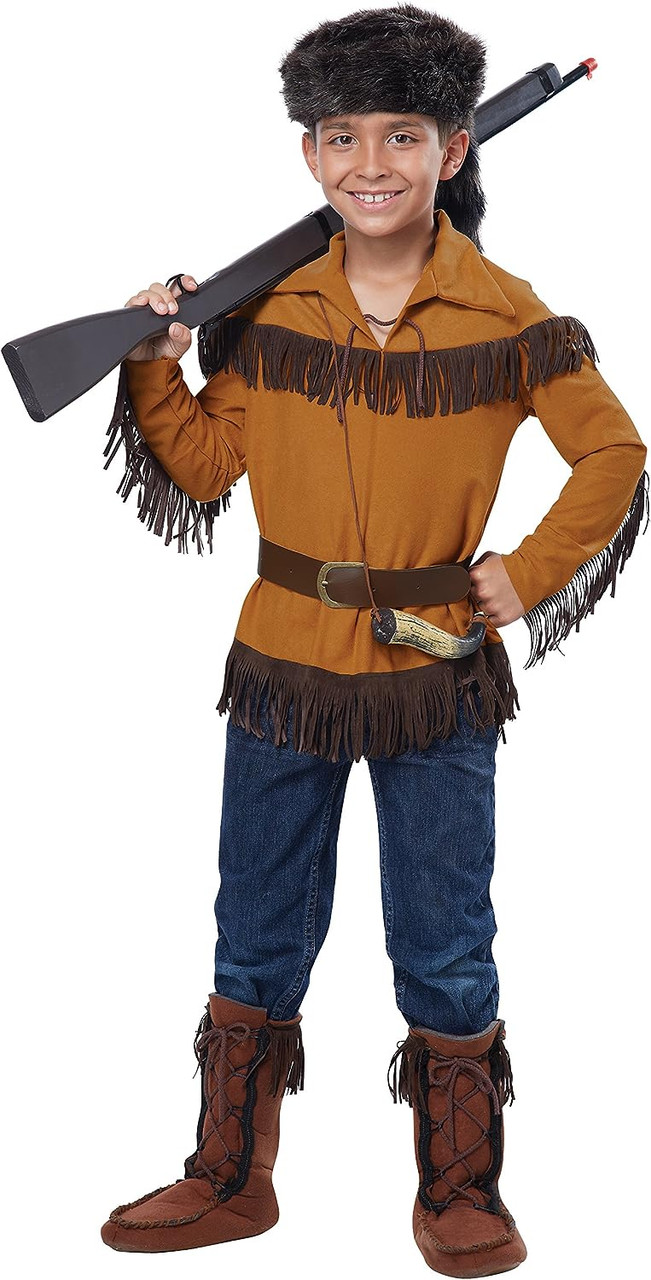 Frontier Boy / Davy Crockett Child Costume - Parties Plus