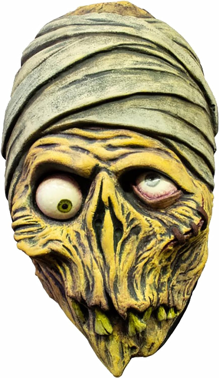 Mummy Plastic Mask Toxic Toons Adult Costume Accessory - Parties Plus