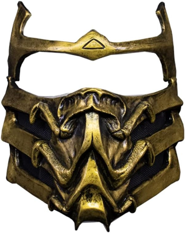 Scorpion Deluxe Plastic Mask Mortal Kombat Adult Costume Accessory ...