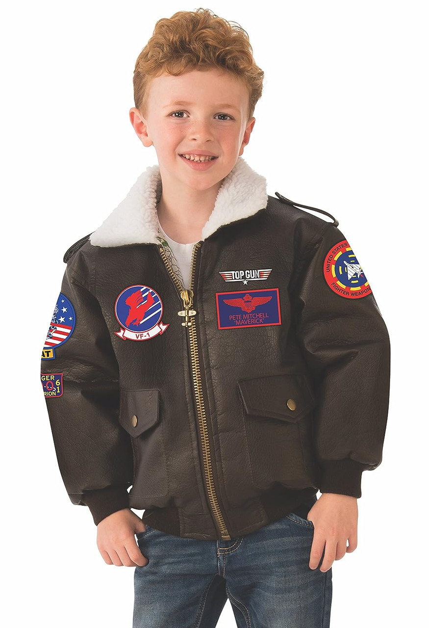 Top Gun Bomber Jacket Child Costume Accessory - Parties Plus