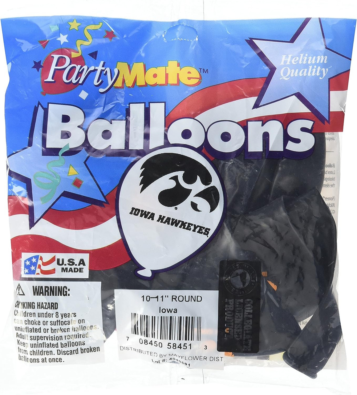 Iowa Hawkeyes NCAA College University Sports Party Decoration 11" Latex ...