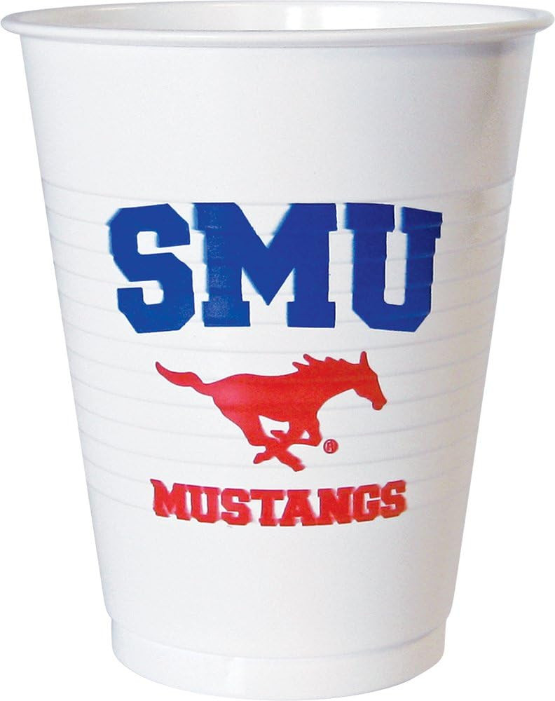 SMU Mustangs NCAA University College Sports Party 16 oz. Plastic Cups ...