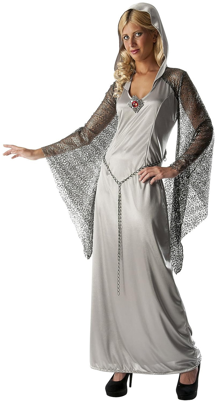 Crusader's Lady Medieval Woman Maiden Fancy Dress Up Halloween Adult ...