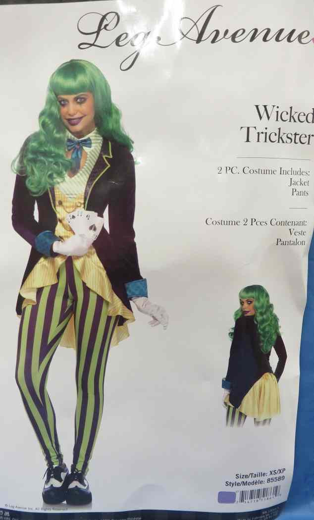 Wicked Trickster Clown Circus Carnival Fancy Dress Halloween Sexy Adult ...