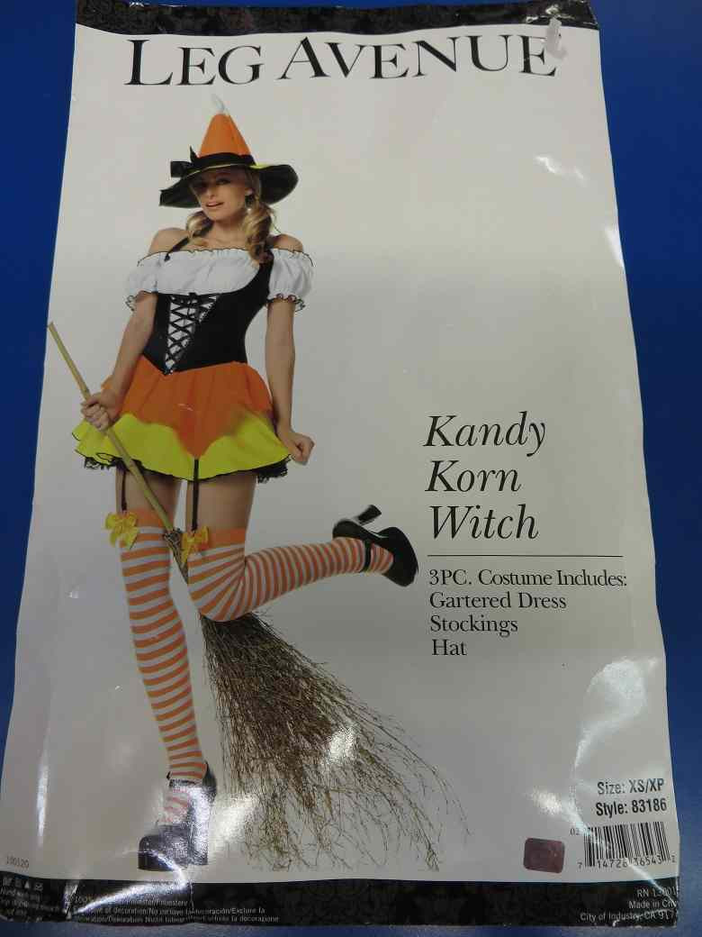 3 pc. Kandy Korn Witch Candy Cute Fancy Dress Up Halloween Sexy Adult ...