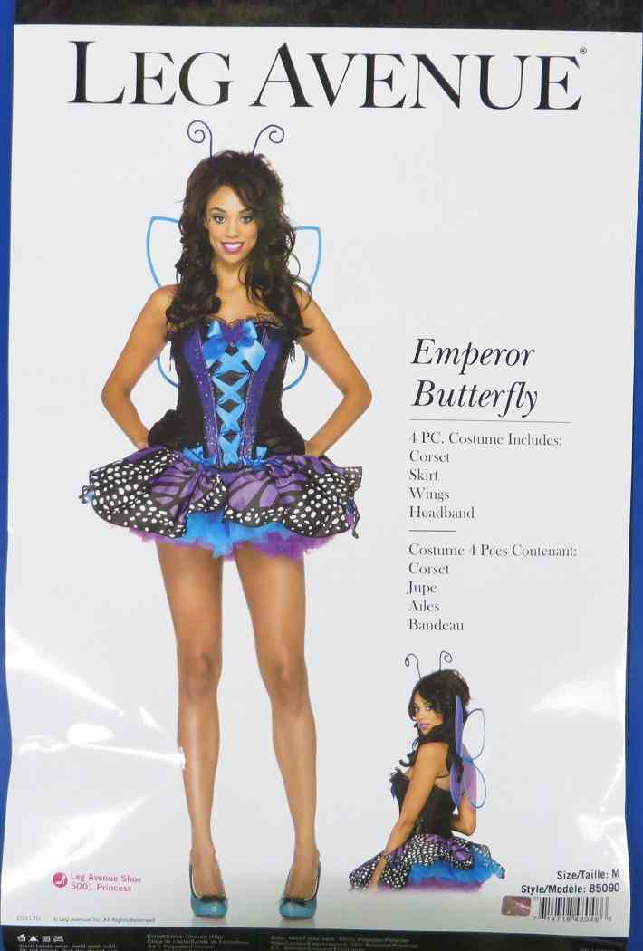 Emperor Butterfly Animal Insect Fancy Dress Up Halloween Sexy Adult ...