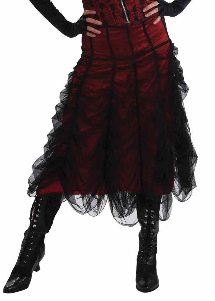 Coffin Couture Skirt Gothic Vampire Fancy Dress Up Halloween Costume ...