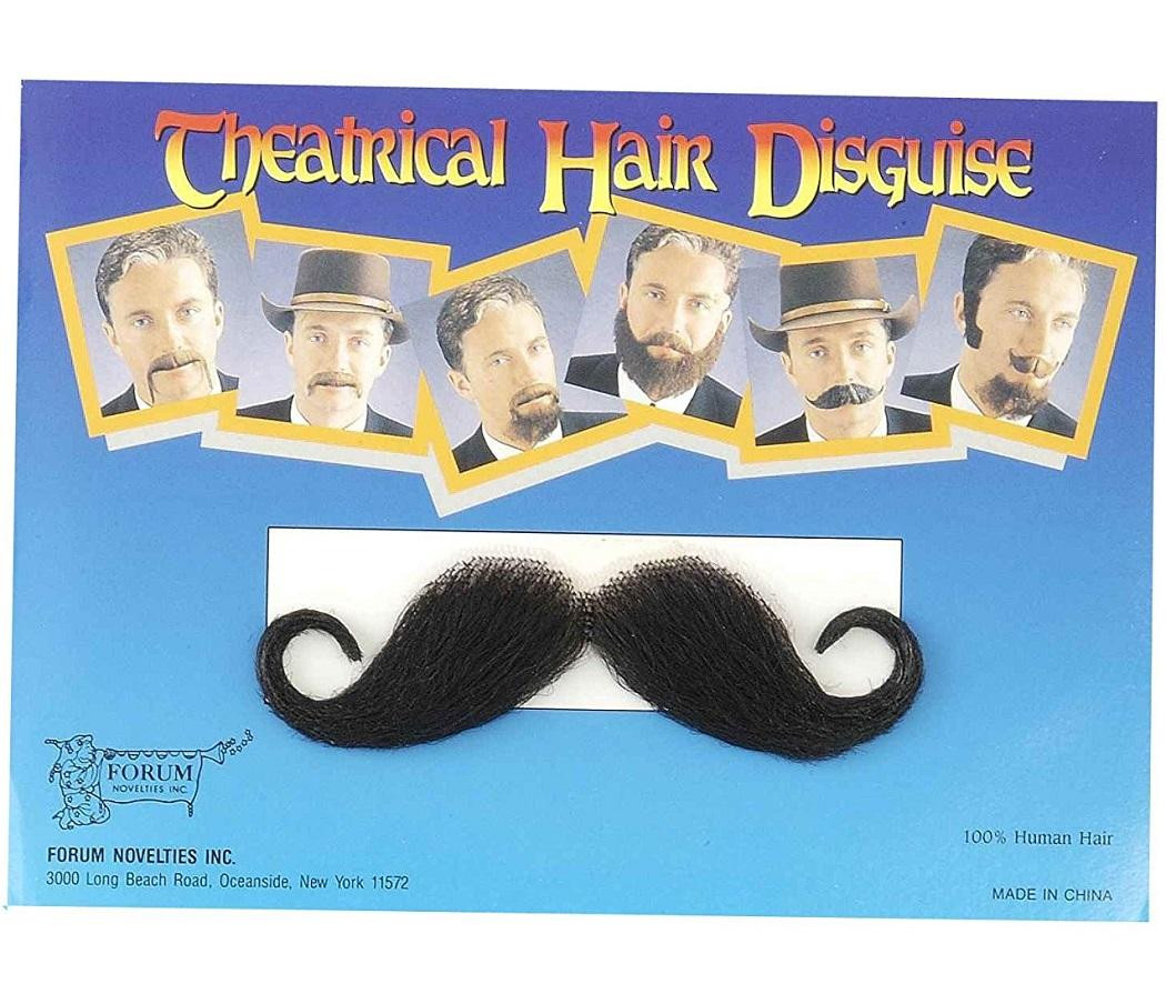 Handlebar Moustache Hippie Fancy Dress Halloween Costume Accessory 3 ...