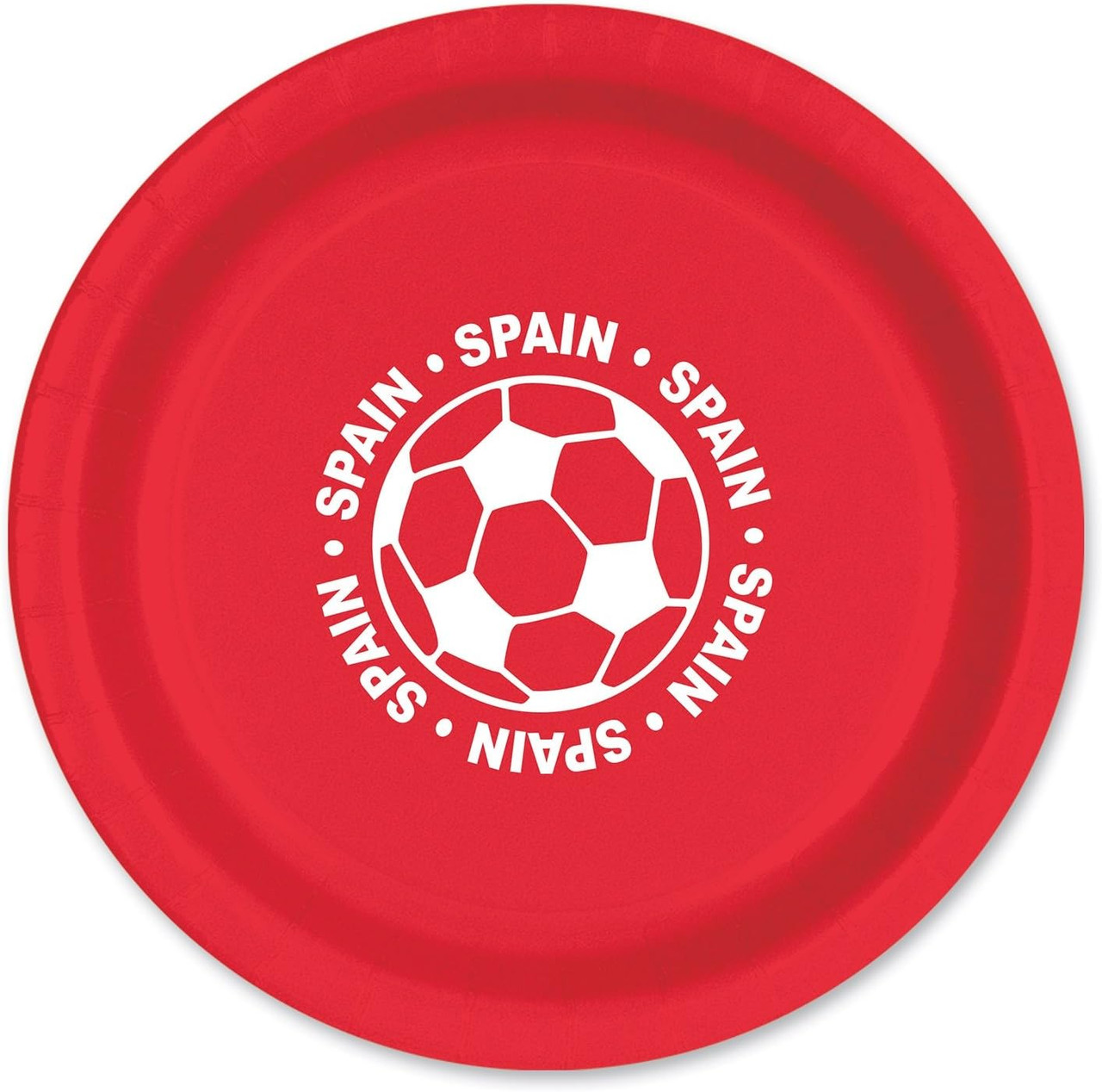Spain Furia Roja Red Fury FIFA World Cup Soccer Sports Party 9" Dinner ...