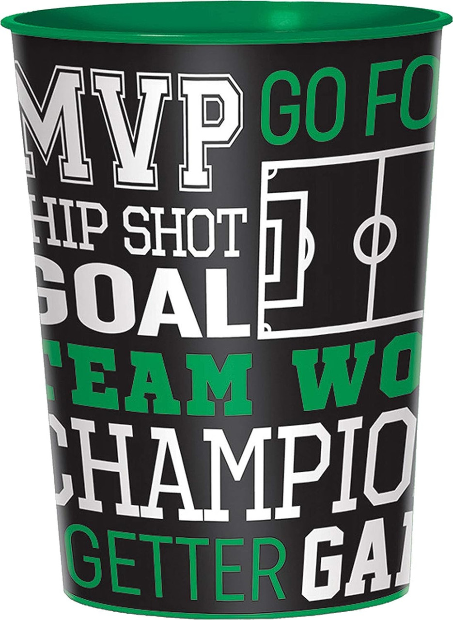 Goal Getter Soccer Sports Theme Party Favor 16 oz. Plastic Cup ...