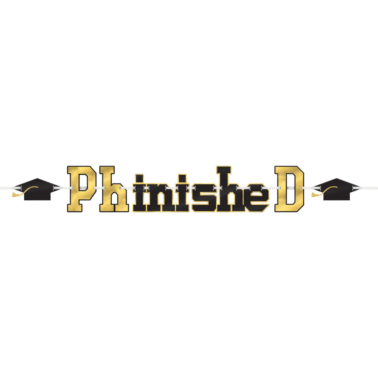 PHinisheD PhD Doctorate College Graduation Party Wall Decoration Letter ...