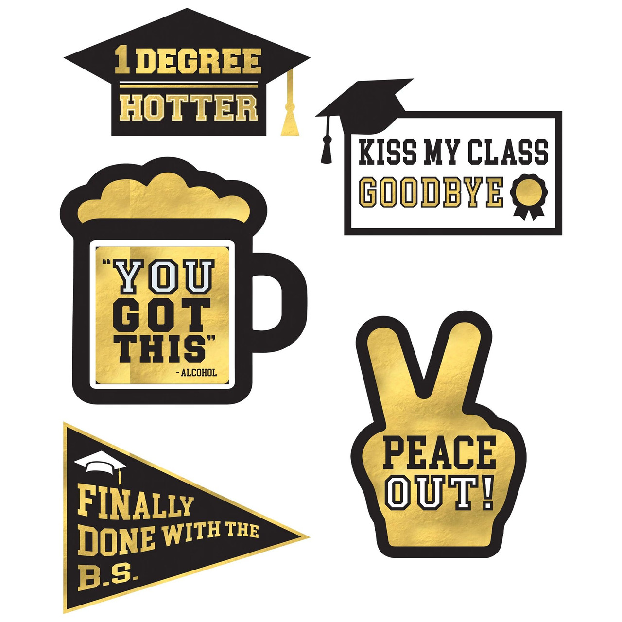 Edgy Grad College University Graduation Theme Party Decoration Jumbo ...
