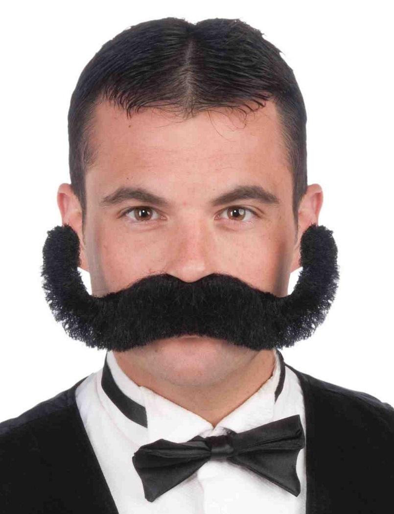 Jumbo Moustache Circus Carnival Fancy Dress Halloween Costume Accessory ...