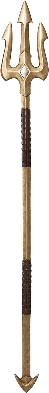 Trident Gold Toy Prop Weapon Fancy Dress Up Halloween Adult Costume ...