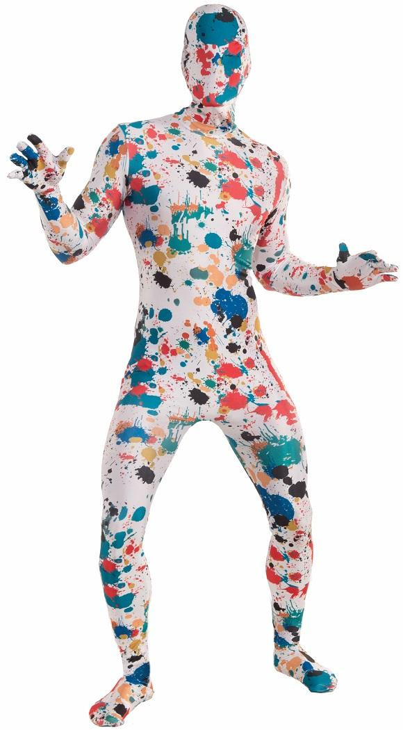 Art Splatter Paint Disappearing Man Invisible Skin Fancy Dress ...