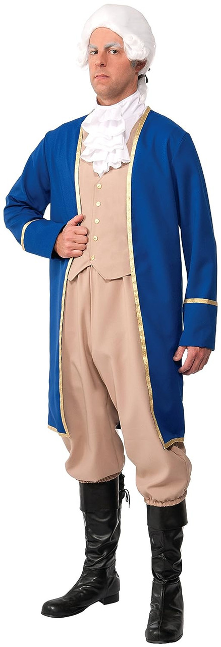 George Washington Founding Father Colonial Fancy Dress Halloween Adult ...
