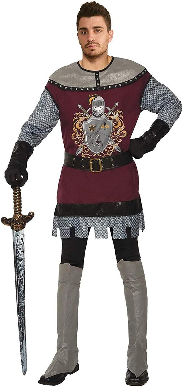 Regal Knight Medieval King's Guard Warrior Fancy Dress Halloween Adult ...