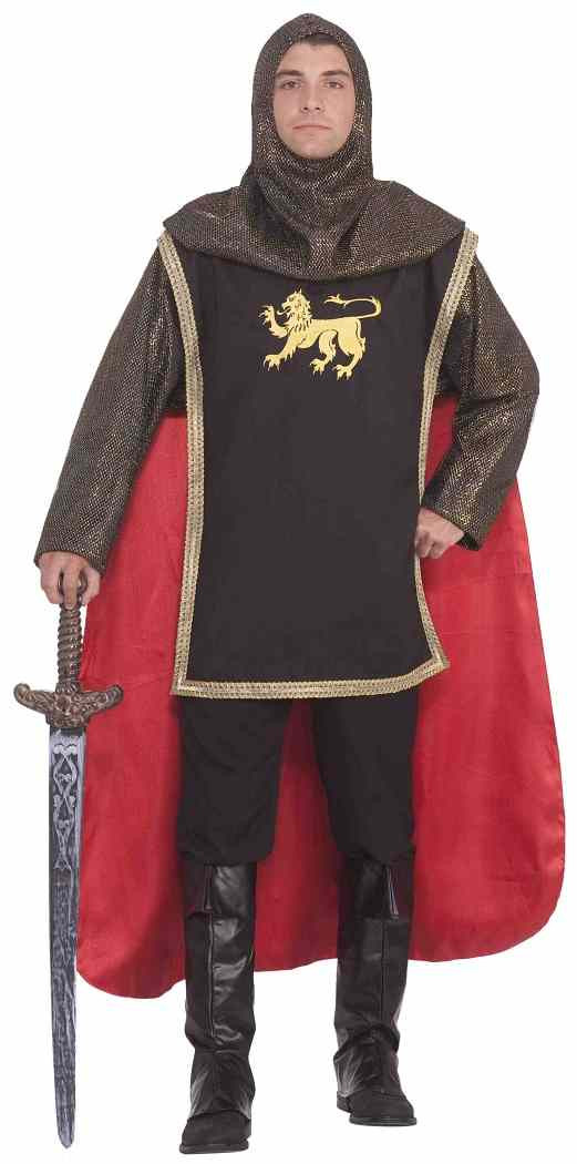Medieval Knight Royal Guard Chainmail Fancy Dress Up Halloween Adult ...