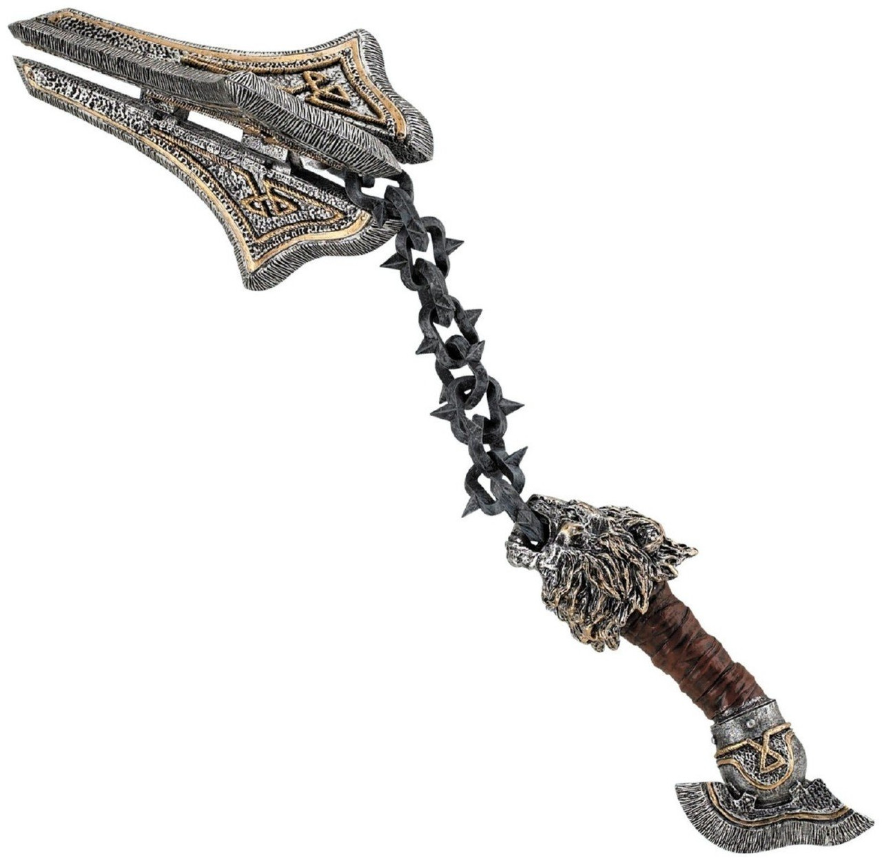 Lion's Flail Weapon Toy Prop Medieval Fancy Dress Up Halloween Costume ...