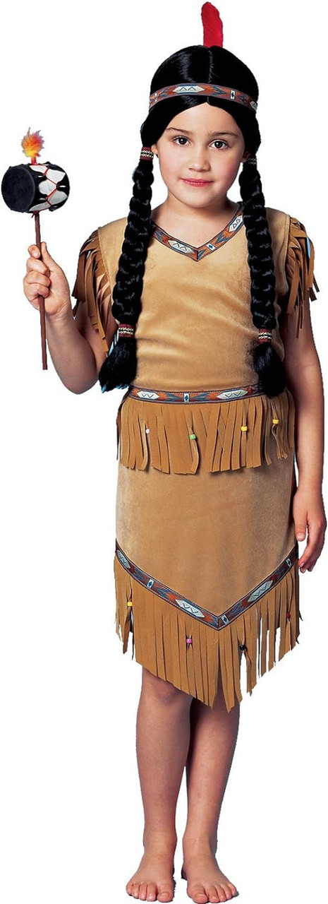 Lil' Pow Wow Indian Girl Native American Fancy Dress Up Halloween Child ...