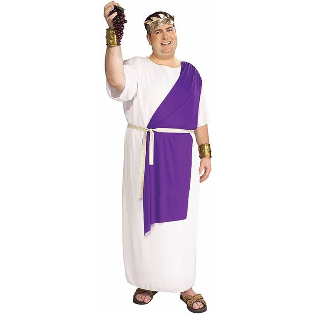 Caesar Roman General Emperor Toga Plus Size Fancy Dress Halloween Adult ...