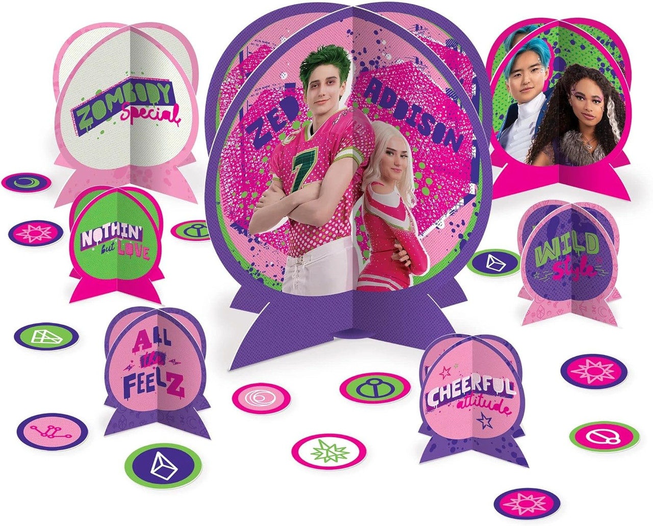Zombies 3 Movie Disney Kids Birthday Party Centerpiece Table Decorating ...