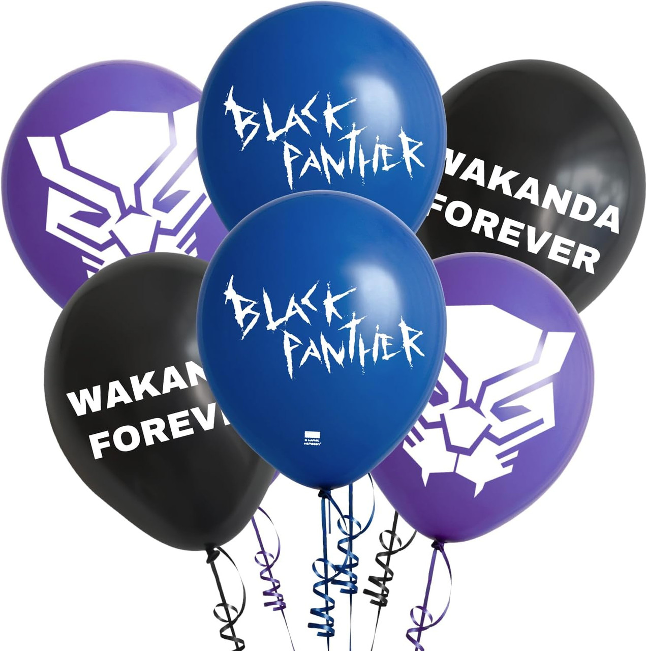 Black Panther Wakanda Forever Marvel Birthday Party Decoration Latex ...