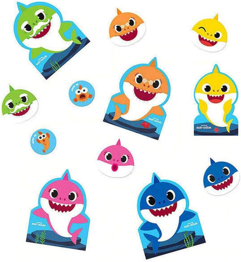 Baby Shark Dance Pinkfong Cartoon Kids Birthday Party Decoration Paper ...