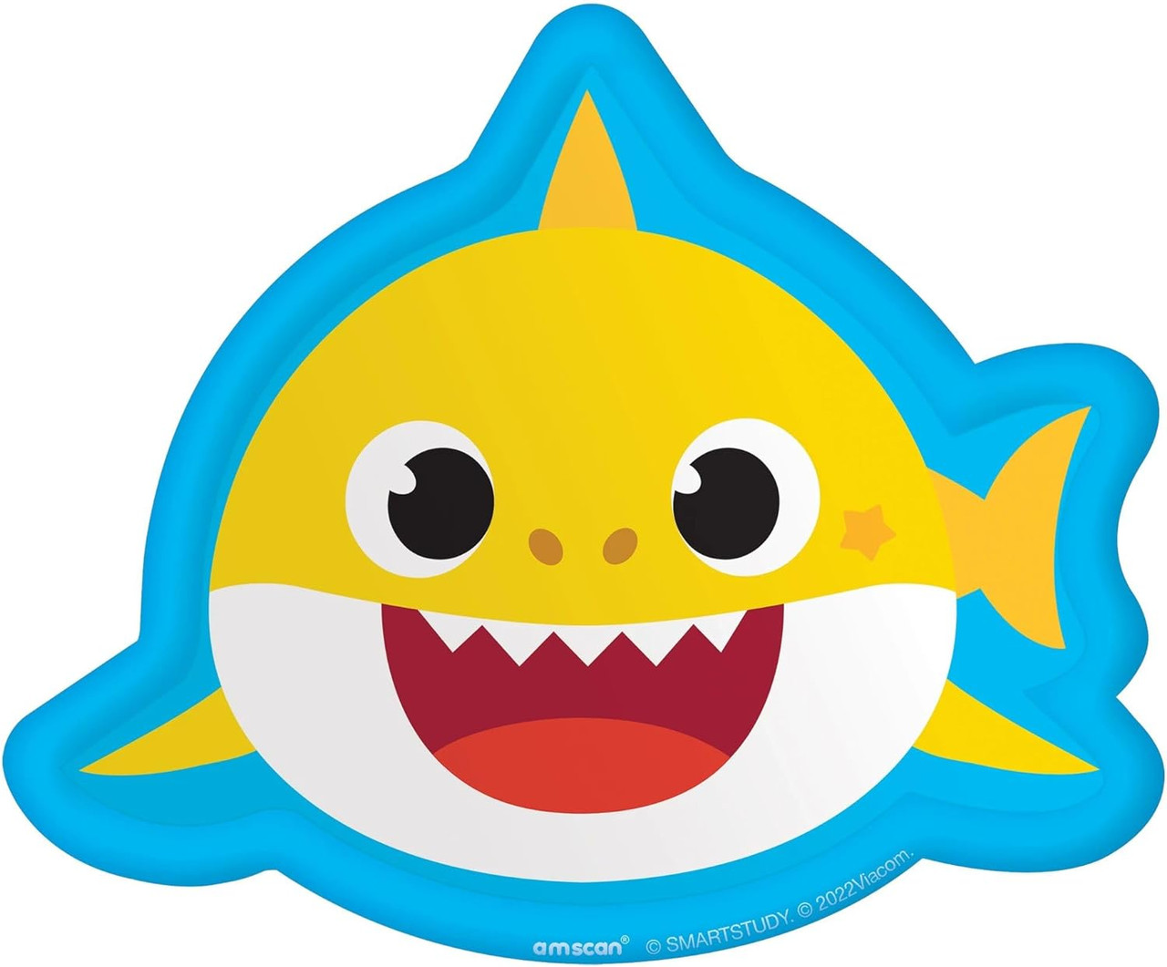 Baby Shark Dance Pinkfong Cartoon Birthday Party 10" Shaped Paper ...