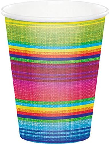 Serape Cinco de Mayo Mexican Fiesta Theme Party 9 oz. Paper Cups ...