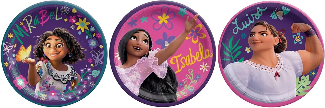 Encanto Disney Movie Madrigal Birthday Party 7" Paper Dessert Plates ...