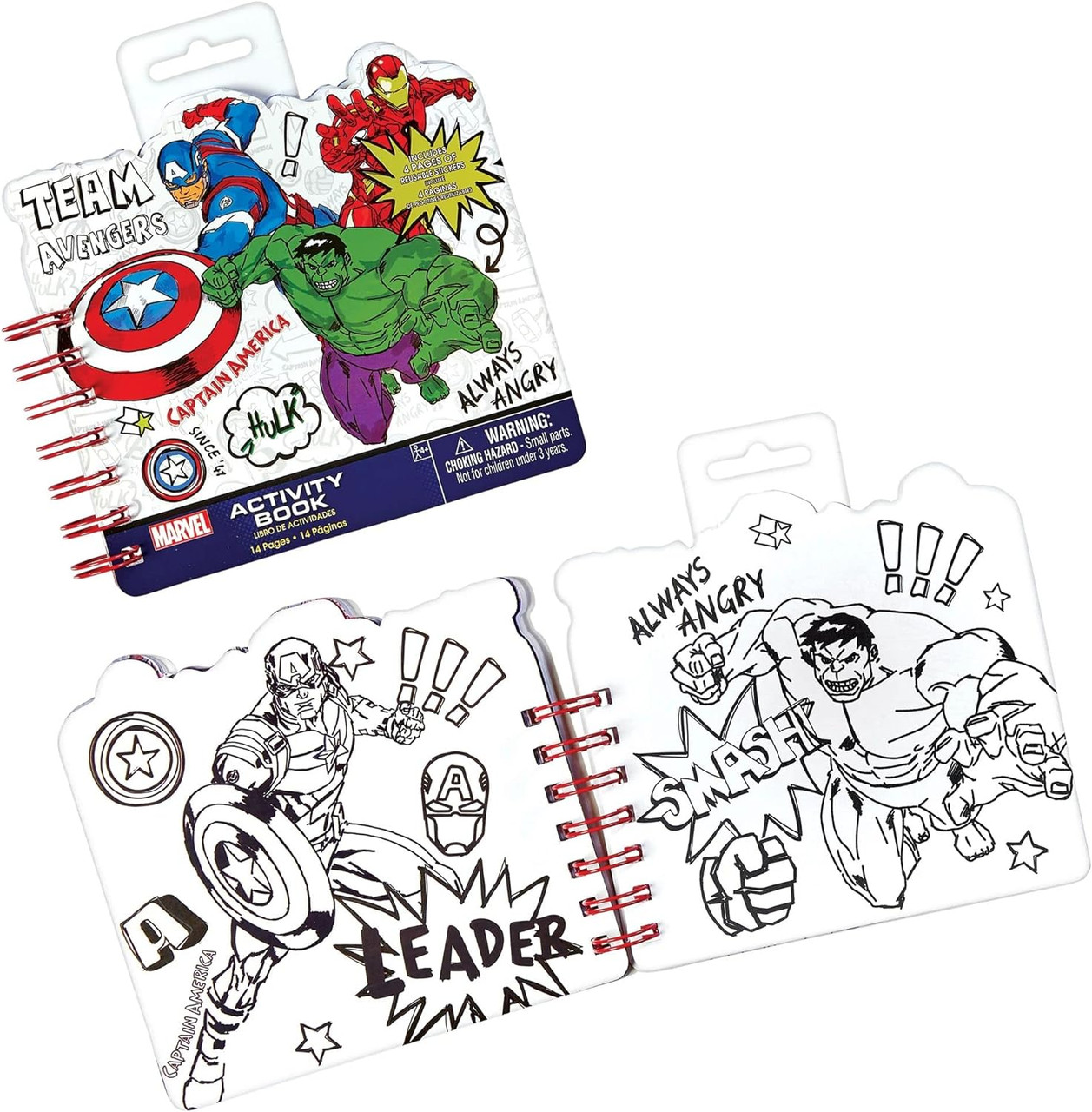 Marvel Avengers Superhero Kids Birthday Party Favor Sticker Activity ...