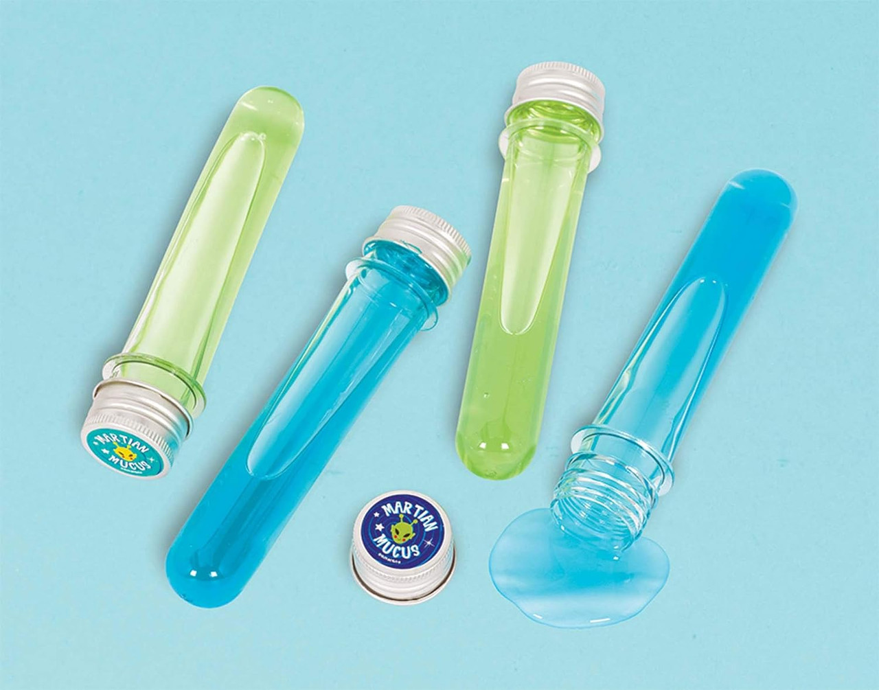 Blast Off Outer Space Rocket Kids Birthday Party Favor Slime Martian ...