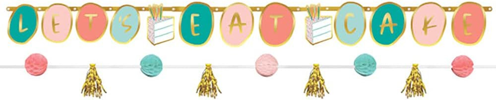 Eat & Enjoy Food Banquet Cocktail Garden Party Decoration Banner Kit ...
