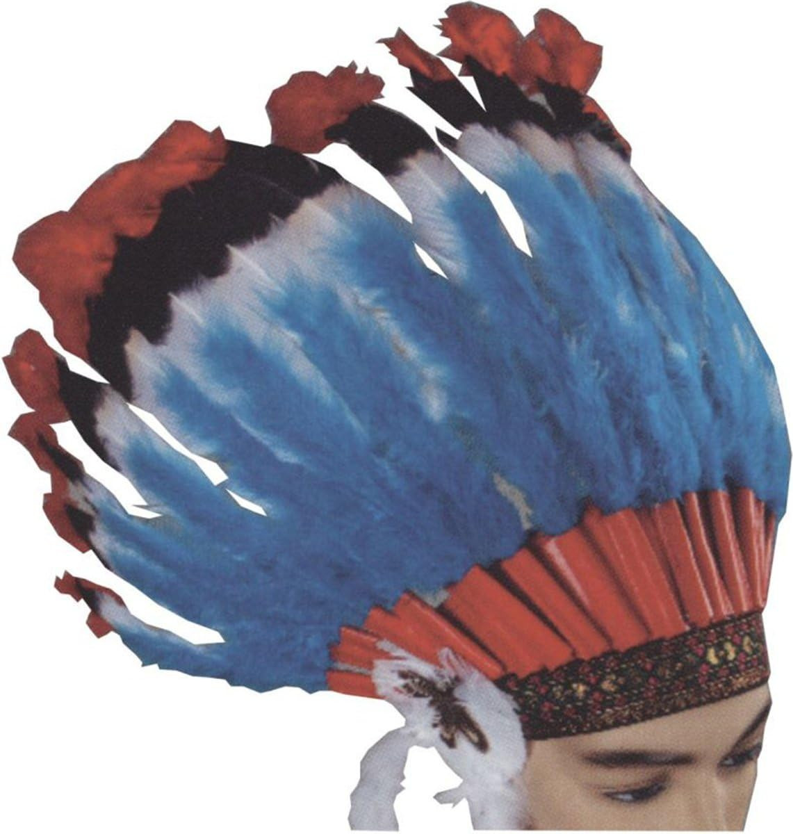 Native American Headdress Deluxe Fancy Dress Up Halloween Costume ...