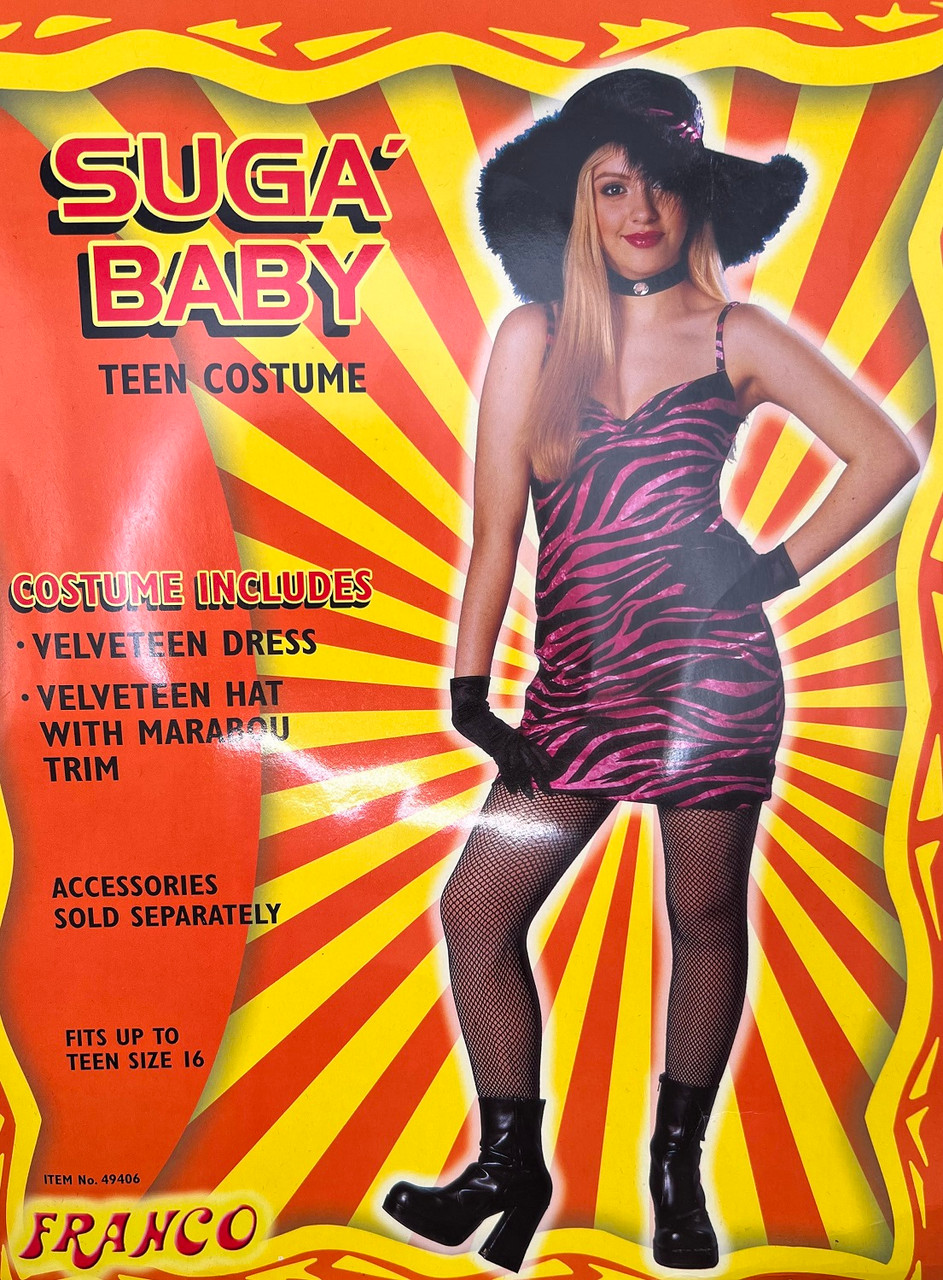 Suga Baby Girl Sugar Pimp Ho Pink Zebra Fancy Dress Up Halloween Teen ...