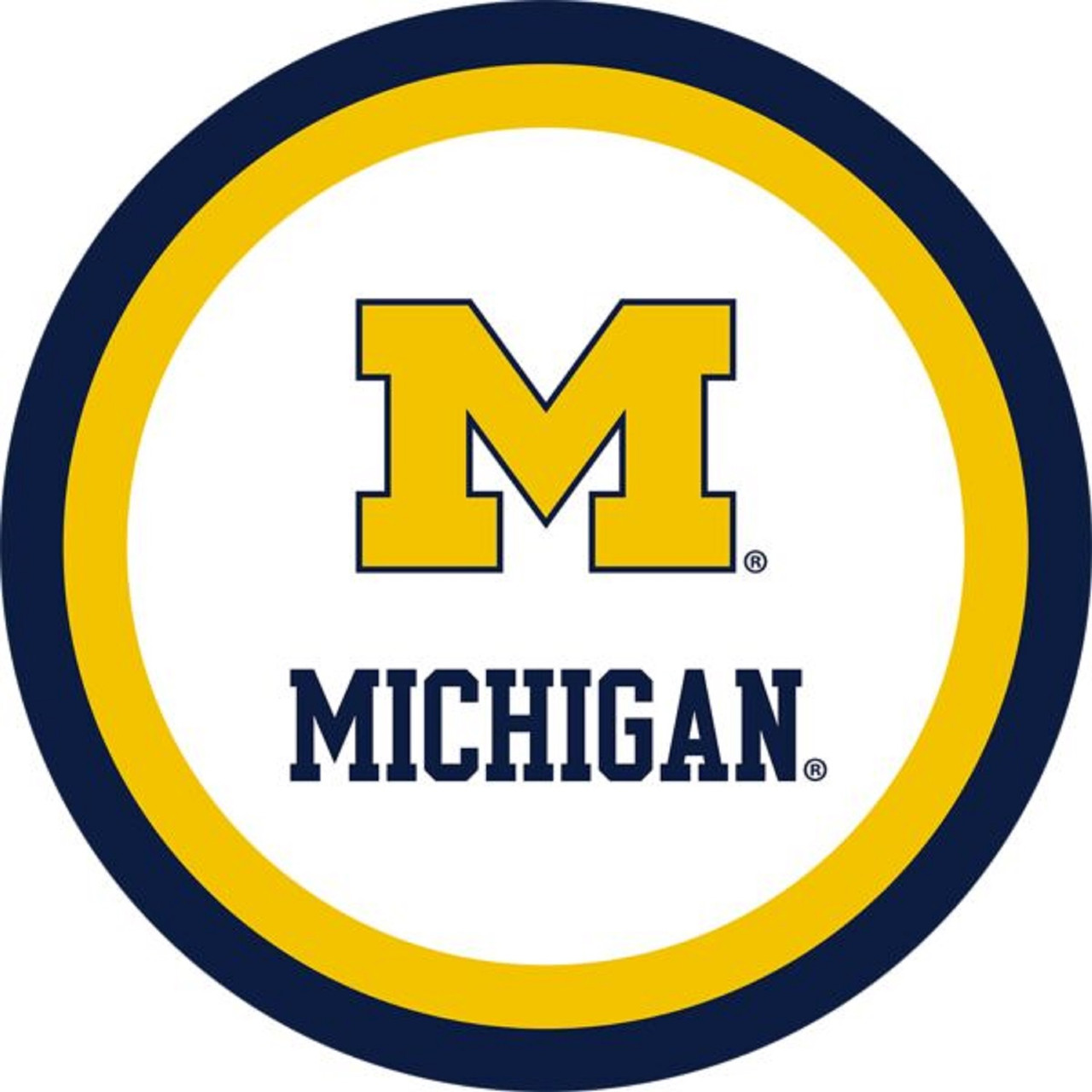 Michigan Wolverines NCAA University College Sports Party 7" Paper ...