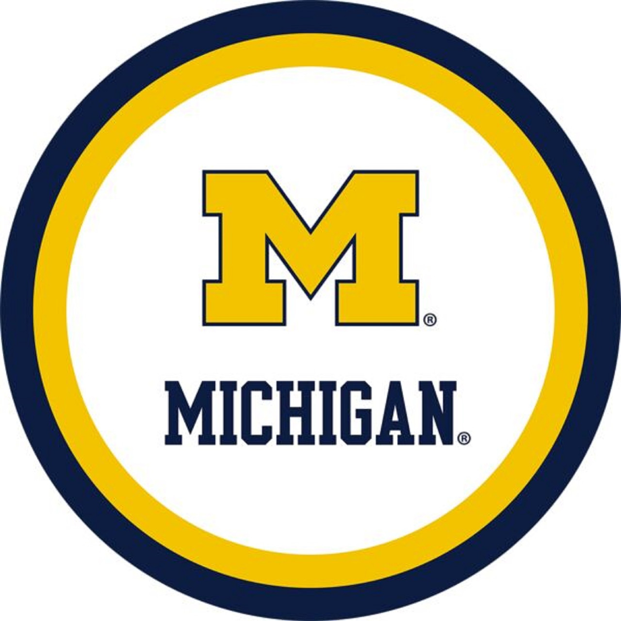 Michigan Wolverines NCAA University College Sports Party 9" Paper ...
