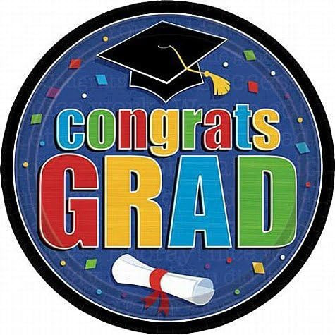 Commencement Celebration Streamers Graduation Party 12" Paper Banquet ...