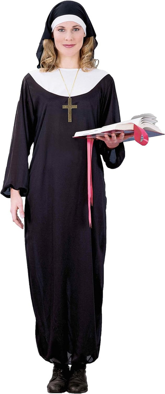 Nun Catholic Church Habit Religious Fancy Dress Up Halloween Adult ...