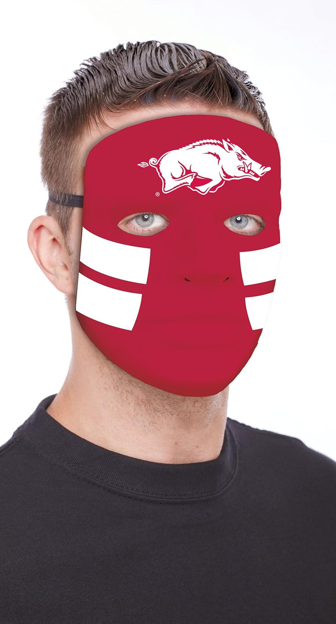 Arkansas Razorbacks Plastic Mask NCAA Sports Party Favor Costume ...