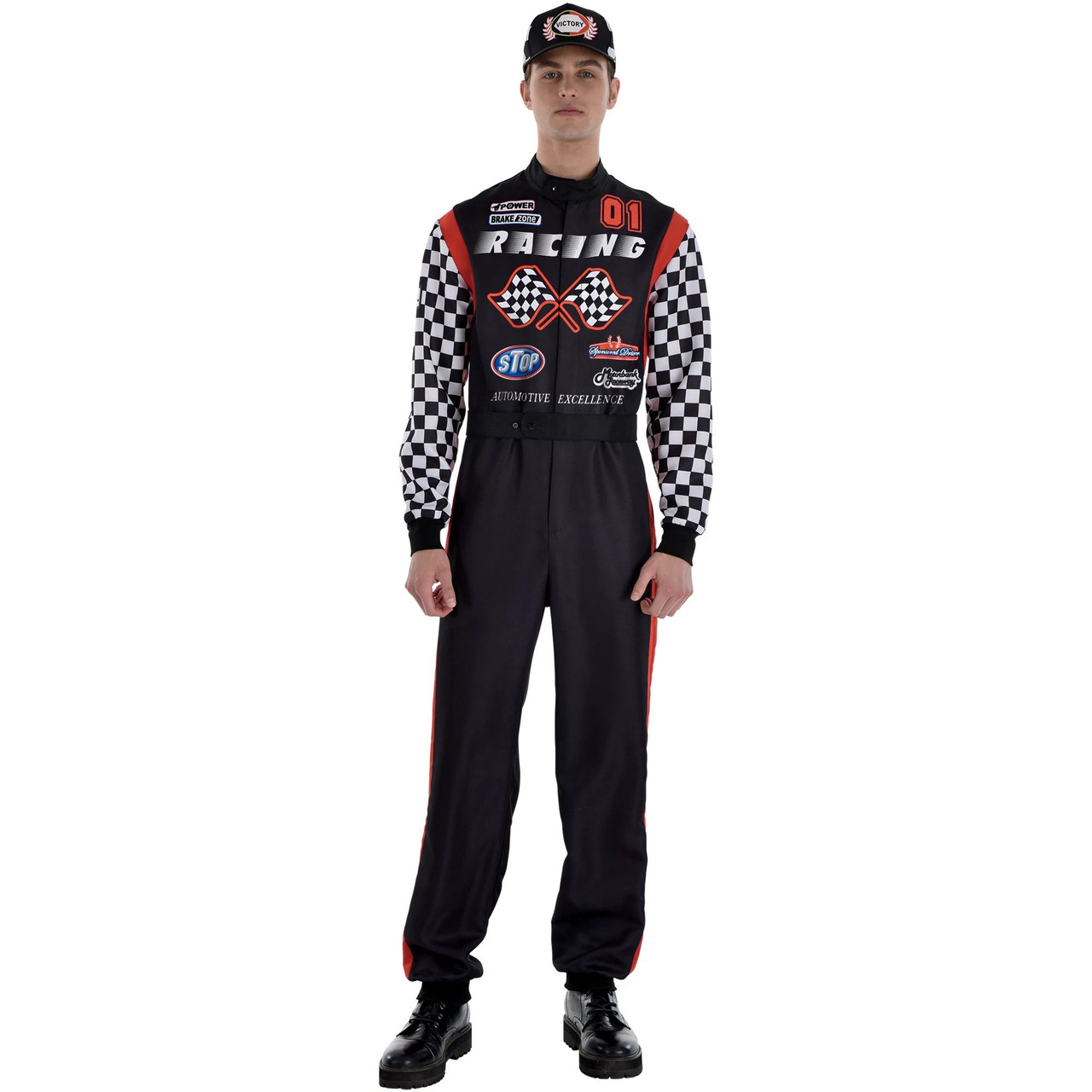 Racecar Driver Men Sports Suit Yourself Fancy Dress Up Halloween Adult ...