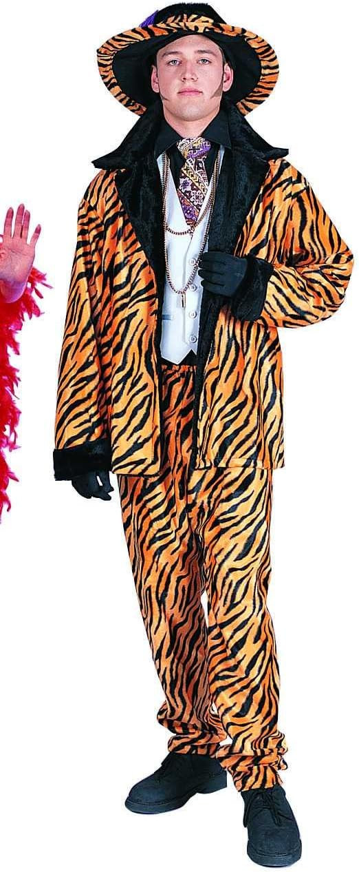 Big Daddy Pimp Suit Mac Mack Fancy Dress Up Halloween Adult Costume 3 ...