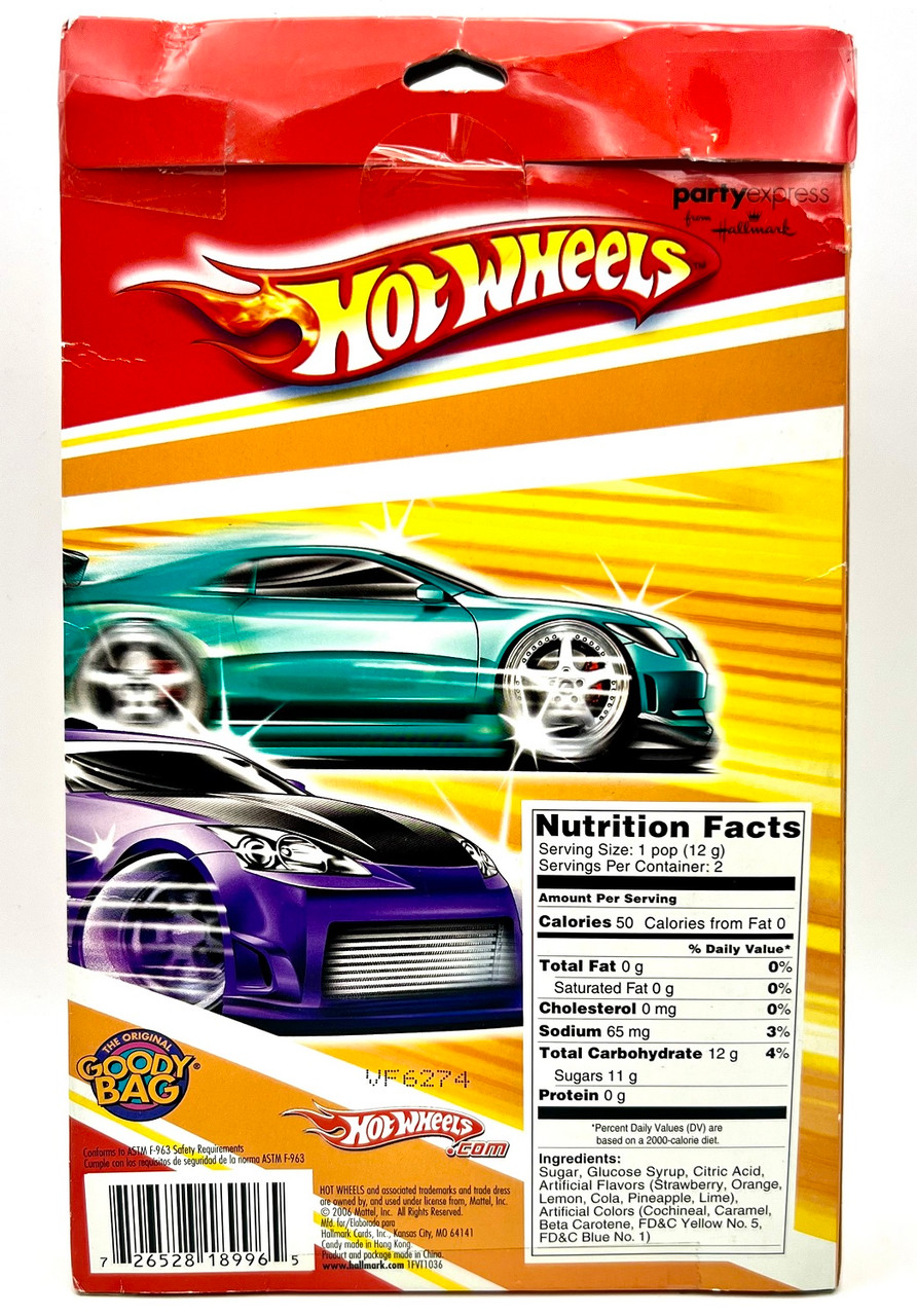 Hot Wheels Fast Action Racing Race Car Kids Birthday Party Favor Goody ...