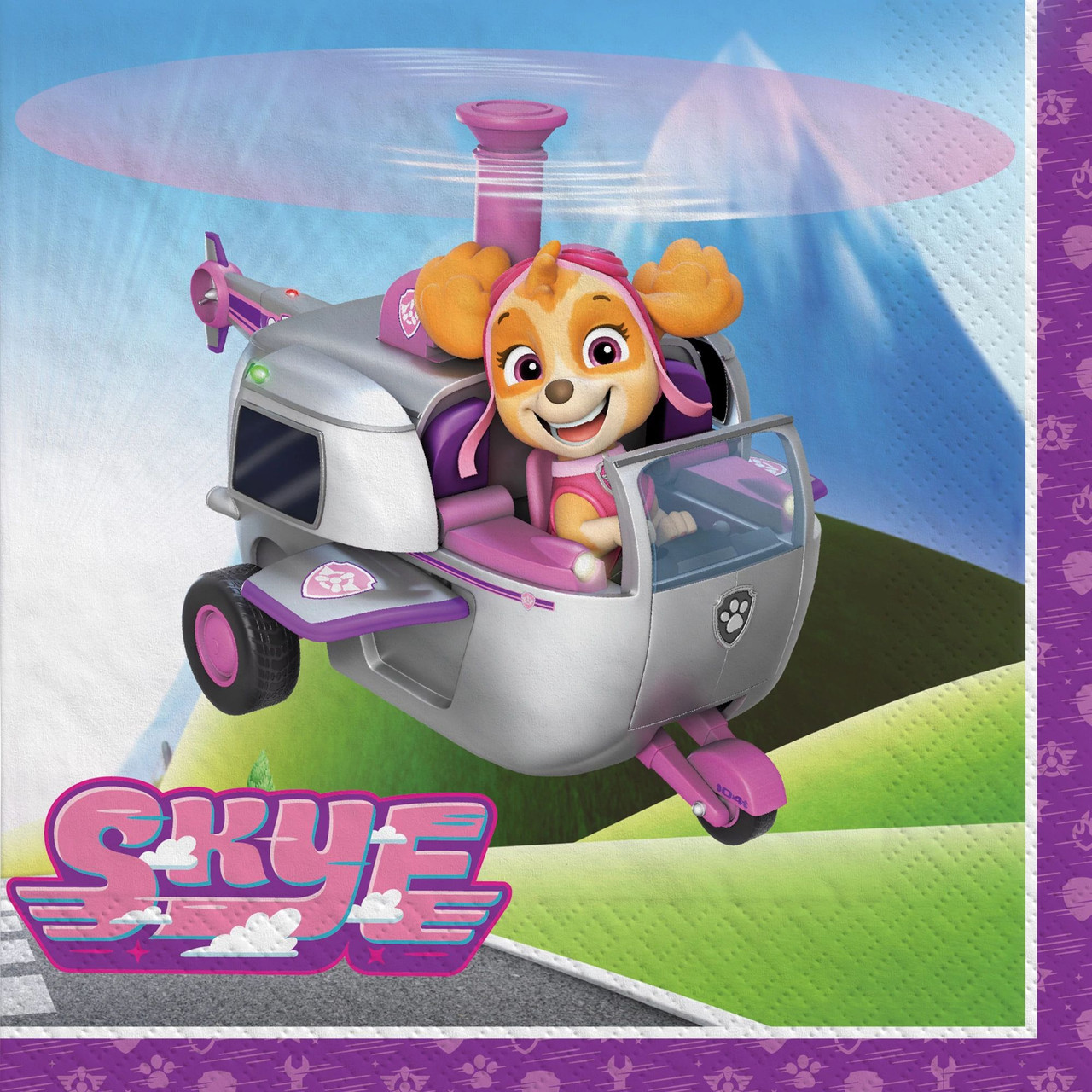 Paw Patrol Skye Nick Jr Dogs Cute Kids Birthday Party Paper Luncheon ...